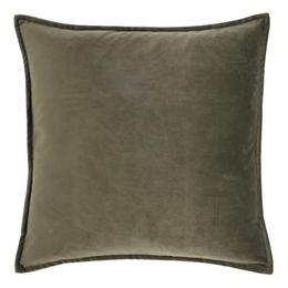 Chic Antique Velours-Kissenbezug Aix 50x50 cm 50 x 50 cm, Oliv
