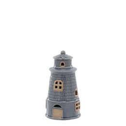 Chic Antique Leuchtturm mit LED 12 cm, &Oslash; 6,5 cm, ocean skandinavische Deko Online Shop