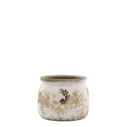 Chic Antique Melun &Uuml;bertopf Anniversary Bauchig H9,5/&Oslash; 12 cm gold