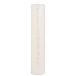 IB Laursen Weihnachtskerze 1-24 mit gepr&auml;gten Zahlen H&ouml;he 30, &Oslash; 6 cm, wei&szlig;