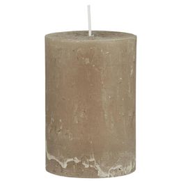 IB Laursen Rustikale Kerze Stumpenkerze &Oslash; 6,8 cm H&ouml;he 10, &Oslash; 6.8 cm, leinen