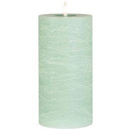 IB Laursen LED-Stumpenkerze mit warmer Flamme H&ouml;he 15, &Oslash; 10 cm, mint skandinavische Deko Online Shop