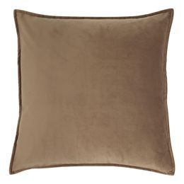 Chic Antique Velours-Kissenbezug Aix 50x50 cm 50 x 50 cm, nougat