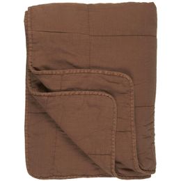 IB Laursen Vintage Quilt unifarben 180 x 130 cm, tuscany