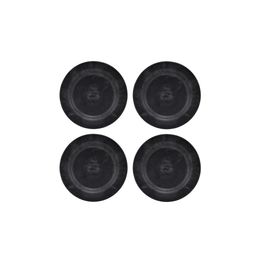 house doctor Teller Serveur 4er Set &Oslash;18 cm, schwarz