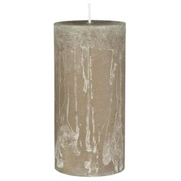 IB Laursen Rustikale Kerze Stumpenkerze &Oslash; 6,8 cm H&ouml;he 14, &Oslash; 6.8 cm, leinen