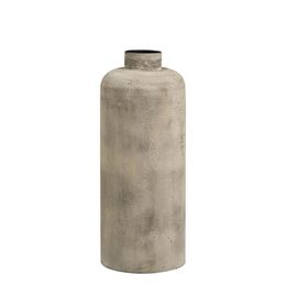 House Nordic Dekorative Bodenvase Hou &oslash;24x60,5 cm, Metall, antique beige