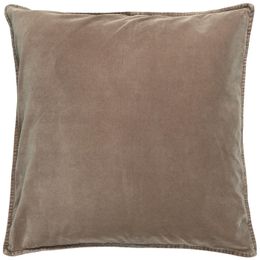 IB Laursen Kissenbezug Velour quadratisch 52 x 52 cm, burned rose skandinavische Deko Online Shop