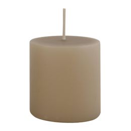 IB Laursen Stumpenkerze H&ouml;he 7,00 cm, &Oslash; 6,00 cm, Leinen