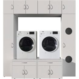 Mehrzweckschrank wimex, B:210cm H:225cm T:69cmwei&szlig;, K&uuml;che, Schr&auml;nke, "Multiraumkonzept, praktische Waschmaschinenl&ouml;sung, Breite: 210cm", erh&auml;ltlich