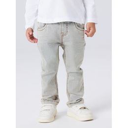 name it Jungen Schlupfjeans "NMMRYAN SLIM SWE JEANS 2472-TH NOOS"vintage light blau denim, Gr. 116, leichte Abriebeffekte, Denim/Jeans, Obermaterial: