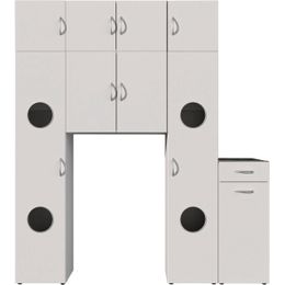 Mehrzweckschrank wimex, B:200cm H:225cm T:40cmwei&szlig;, K&uuml;che, Schr&auml;nke, "Multiraumkonzept, praktische Waschmaschinenl&ouml;sung, Breite: 200cm", erh&auml;ltlich