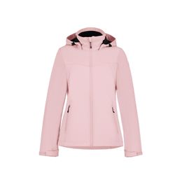 Icepeak Damen Softshelljacke "Icepeak BRENHAM"light pink, Gr. 42, Softshell, Obermaterial: 95% Polyester, 5% Elasthan, Jacken, Winddicht &