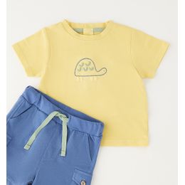 MINIBANDA M&auml;dchen Shorts "BABY BOY SUMMER SET"banana, Gr. 62, 95% Baumwolle, 5% Elasthan - 100% Baumwolle, Hosen