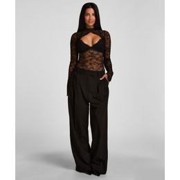 Hunkem&ouml;ller HUNKEM&Ouml;LLER Damen Body "Body Cleo"schwarz, Gr. S, 77% Polyamid, 13% Elasthan, 10% Baumwolle, Bodys