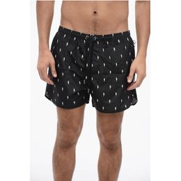 Neil Barrett ALLOVER MICRO BOLTS BADESHORTS