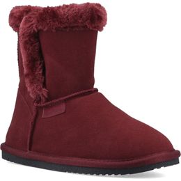 Hush Puppies Ashleigh Wildleder Damenschuhe Bordeaux Slipper