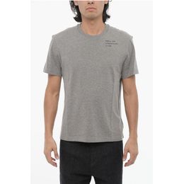 Neil Barrett Slim Fit HUMAN WITH EXTRAORDINARY VISION T-Shirt mit Rundhalsausschnitt in Grau
