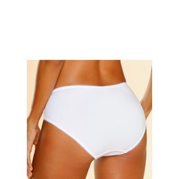 Lascana Damen Slip, Wei&szlig;, Gr. 40/42, Unterhosen, Material: Baumwolle