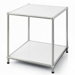 Floordirekt Regal Concept Epure Mk-012, Wei&szlig;, Metall, 40x46x40 cm, stehend, Wohnzimmer, Regale, B&uuml;cherregale