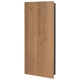 Schl&uuml;sselkasten, Schwarz, Eiche, Metall, 20x40x4 cm, Garderobe, Schl&uuml;sselboards & -k&auml;sten