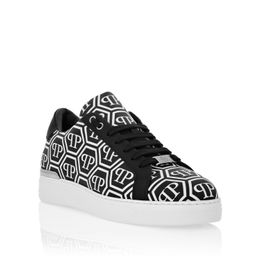 Philipp Plein Nappa Leather Low Top Sneakers Big Monogram