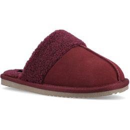 Hush Puppies Arianna Wildleder Damen Bordeaux Hausschuhe