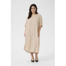 Kaffe Kleid Loose fit beige