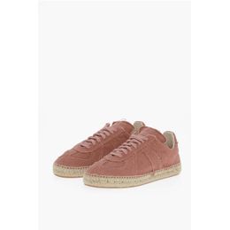 Maison Martin Margiela MM22 Canvas Low Top Sneakers mit Jute-Detail in Pink
