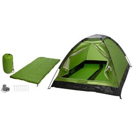 Zelt Cmps-29841, Gr&uuml;n, Metall, Kunststoff, Textil, 145x100x205 cm, Freizeit, Campingzubeh&ouml;r, Campingausr&uuml;stung