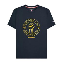 Lambretta - "Northern Soul" T-Shirt f&uuml;r Herren (Marine/Gold)