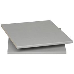 Mid.you Einlegebodenset, Grau, Holzwerkstoff, 43x1x50 cm, BQ - B&uuml;ndnis f&uuml;r Qualit&auml;t, Made in Germany, DIN EN ISO 9001, Schlafzimmer, Kleiderschr&auml;nke, Schrankzubeh&ouml;r, Einlegeb&ouml;den