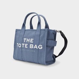 Marc Jacobs Kleine Reisetasche in Blaugrauer Baumwolle