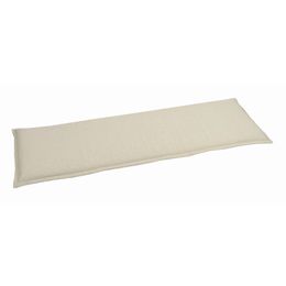 Bankauflage, Natur, Textil, F&uuml;llung: Schaumstoff, Vlies, 148x6x48 cm, weich, Outdoor-Kissen, Outdoor-Sitzkissen