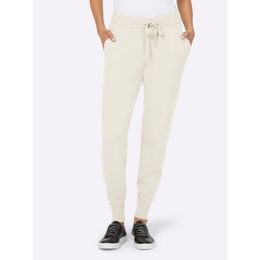 Heine Damen Strickhose, Natur, Gr. 46, 7/8-Hose, Material: Viskose
