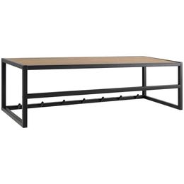 Mid.you Wandgarderobe, Schwarz, Wildeiche, Metall, Holzwerkstoff, 77x28x22 cm, Reach, Hutablage, Garderobe, Garderobenleisten & Garderobenhaken