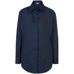 Basler - Long-Bluse, blau, Gr. 44 / L - Baumwolle