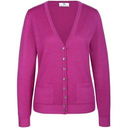 Peter Hahn - Twinset aus 100% Schurwolle-Pure Tasmanian Wool, pink, Gr. 50 / XL - Schurwolle