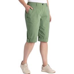 sheego Damen 3/4-Hose mit Krempelfunktion eucalyptus Gr&ouml;&szlig;e 46