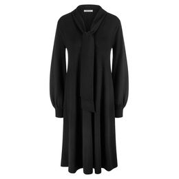 Peter Hahn - Strickkleid, schwarz, Gr. 42 / M - Schurwolle
