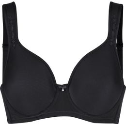 Damen BH ohne B&uuml;gel mit nahtlosen Cups schwarz, Gr&ouml;&szlig;e 95B