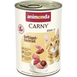 animonda Carny Nassfutter Katze Kitten Gefl&uuml;gel Cocktail 24x400 g