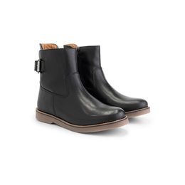 TRAVELIN' Leder-Boots "Loudeac" in Schwarz - 58% | Gr&ouml;&szlig;e 40 | Damen-stiefel