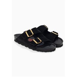 BAYTON Leder-Pantoletten "Atlas" in Schwarz - 61% | Gr&ouml;&szlig;e 39 | Damen-pantoletten