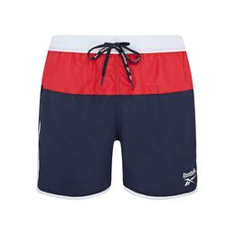 Reebok Badeshorts "Troy" in Dunkelblau/ Rot/ Wei&szlig; - 42% | Gr&ouml;&szlig;e L | Herren-bademode-sport