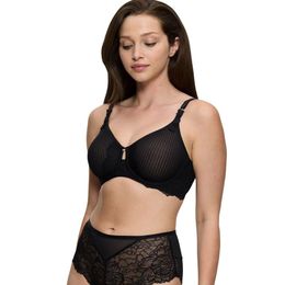 Triumph B&uuml;gel-BH "Peony Florale" in Schwarz - 60% | Gr&ouml;&szlig;e 70C | Damen-bhs