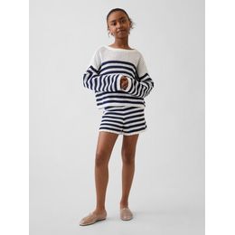 GAP Shorts in Wei&szlig;/ Dunkelblau - 55% | Gr&ouml;&szlig;e 104/110 | Kinderhosen