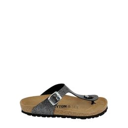 BAYTON Zehentrenner "Mercure" in Schwarz/ Wei&szlig; - 60% | Gr&ouml;&szlig;e 35 | Damen-sandalen
