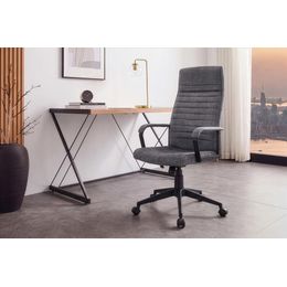 Riess Ambiente H&ouml;henverstellbarer B&uuml;rostuhl LAZIO anthrazit Vogue Velours Samt drehbar mit Rollen Riess-Ambiente Industrie & Loft Modern