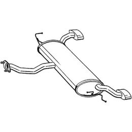 BOSAL Endschalld&auml;mpfer 165417 f&uuml;r KIA